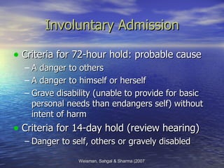 Civil Commitment and Criminality | PPT