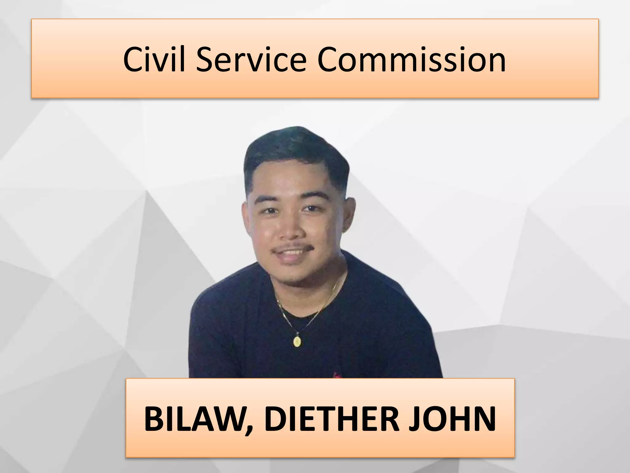 The Civil Service Commission | PPTX