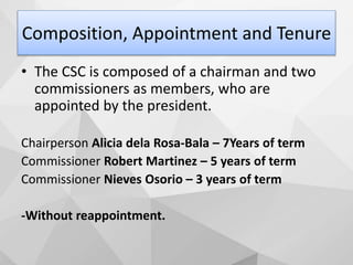 The Civil Service Commission | PPTX