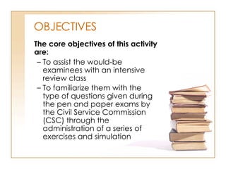 Civil Service Eligibility Review Class (Overview) | PPT | Educational ...