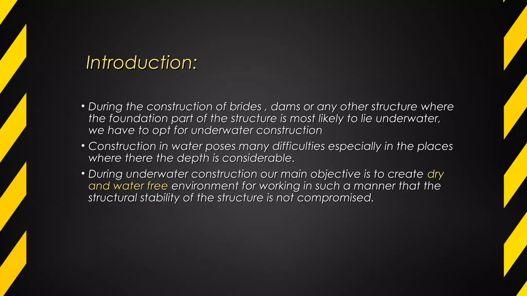 underwater construction | PPT
