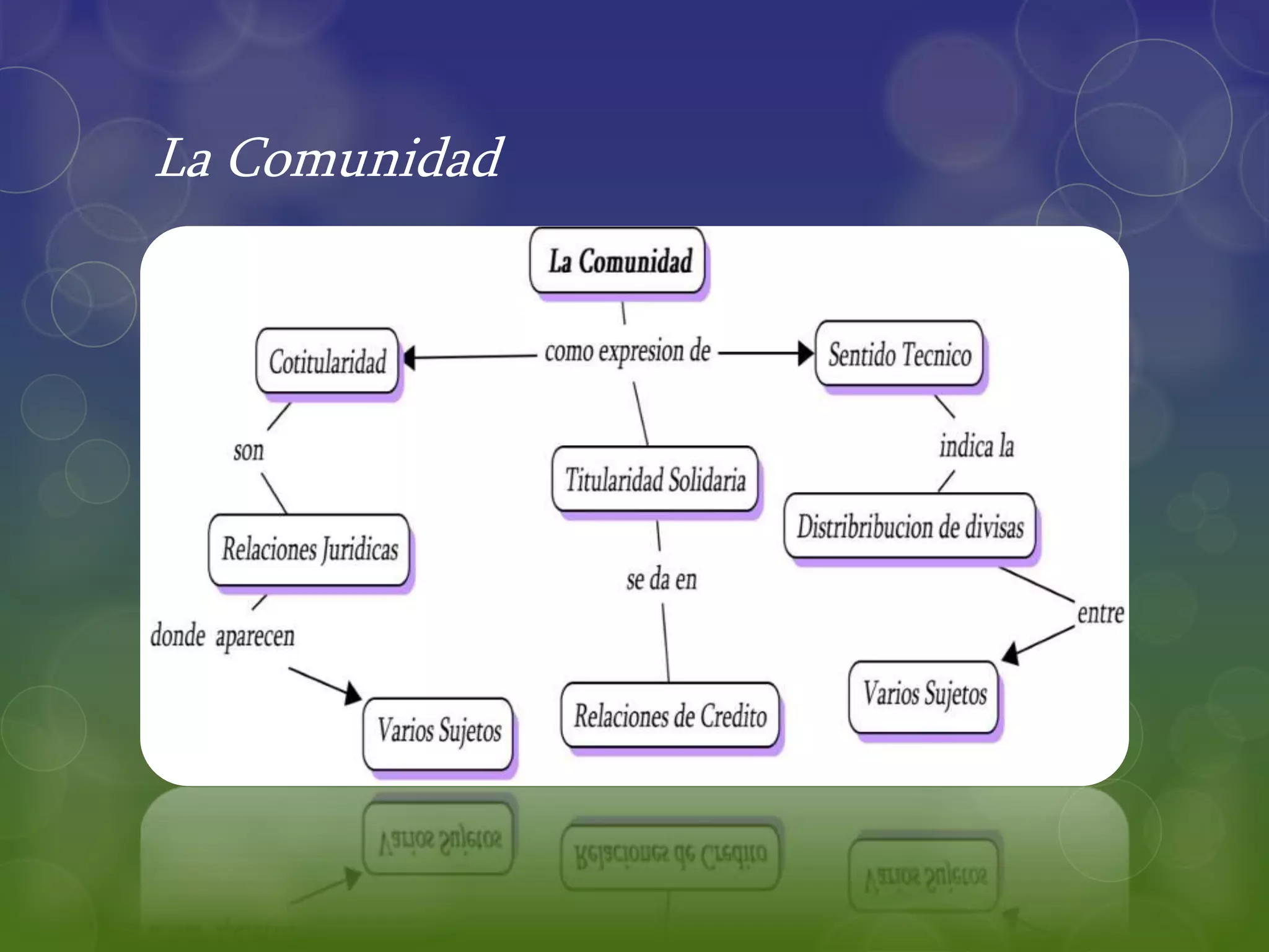 Comunidad y Propiedad, Mapas Conceptuales | PPTX