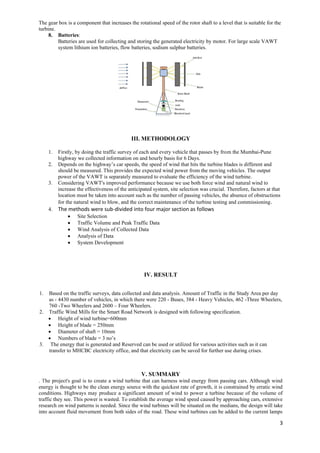 Traffic Wind Turbine,Traffic Wind Turbine | PDF