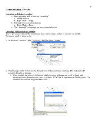 Civil 3d alignments and profile traning | PDF