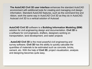 Civil 3 d overview general | PPT