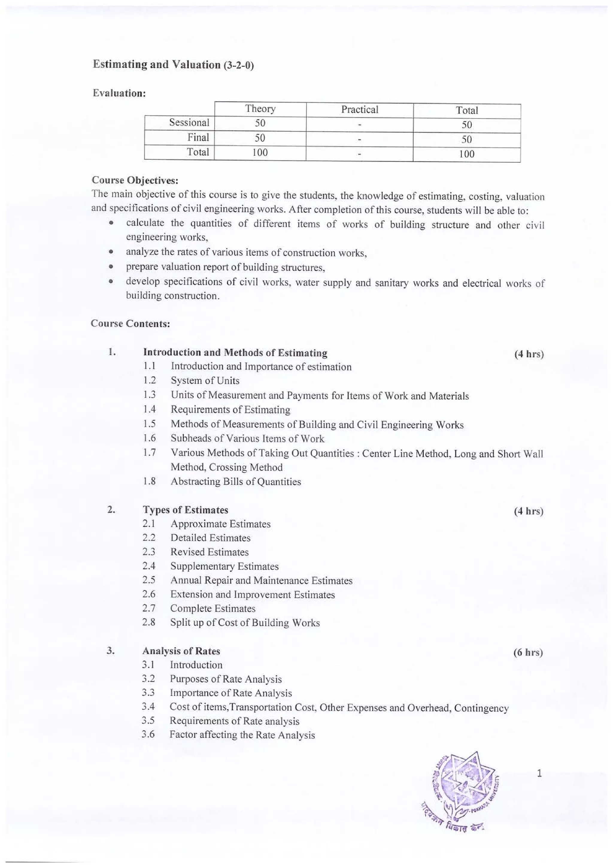 Civil 7th(pokhara university) | PDF