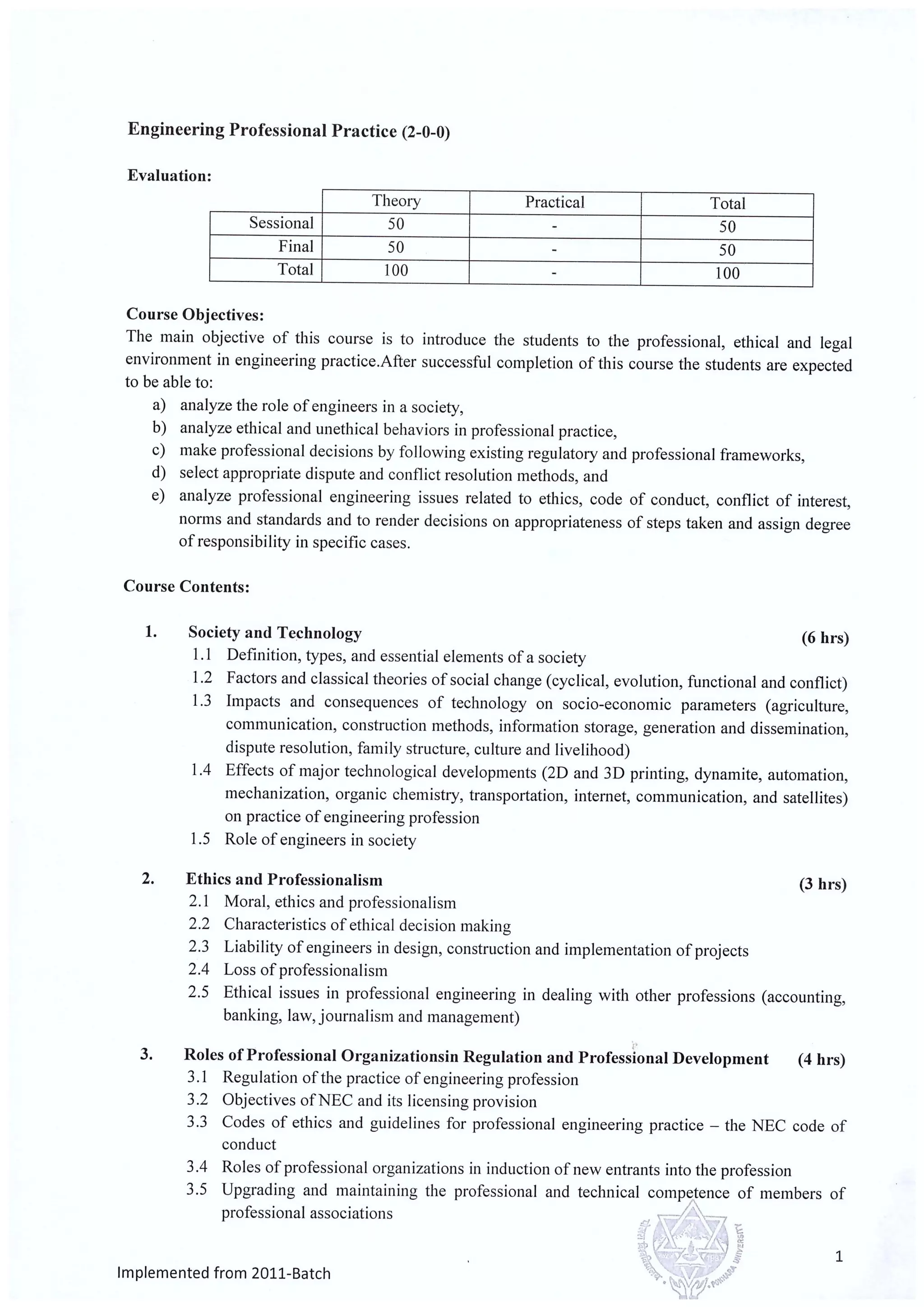 Civil 8th(pokhara university) | PDF