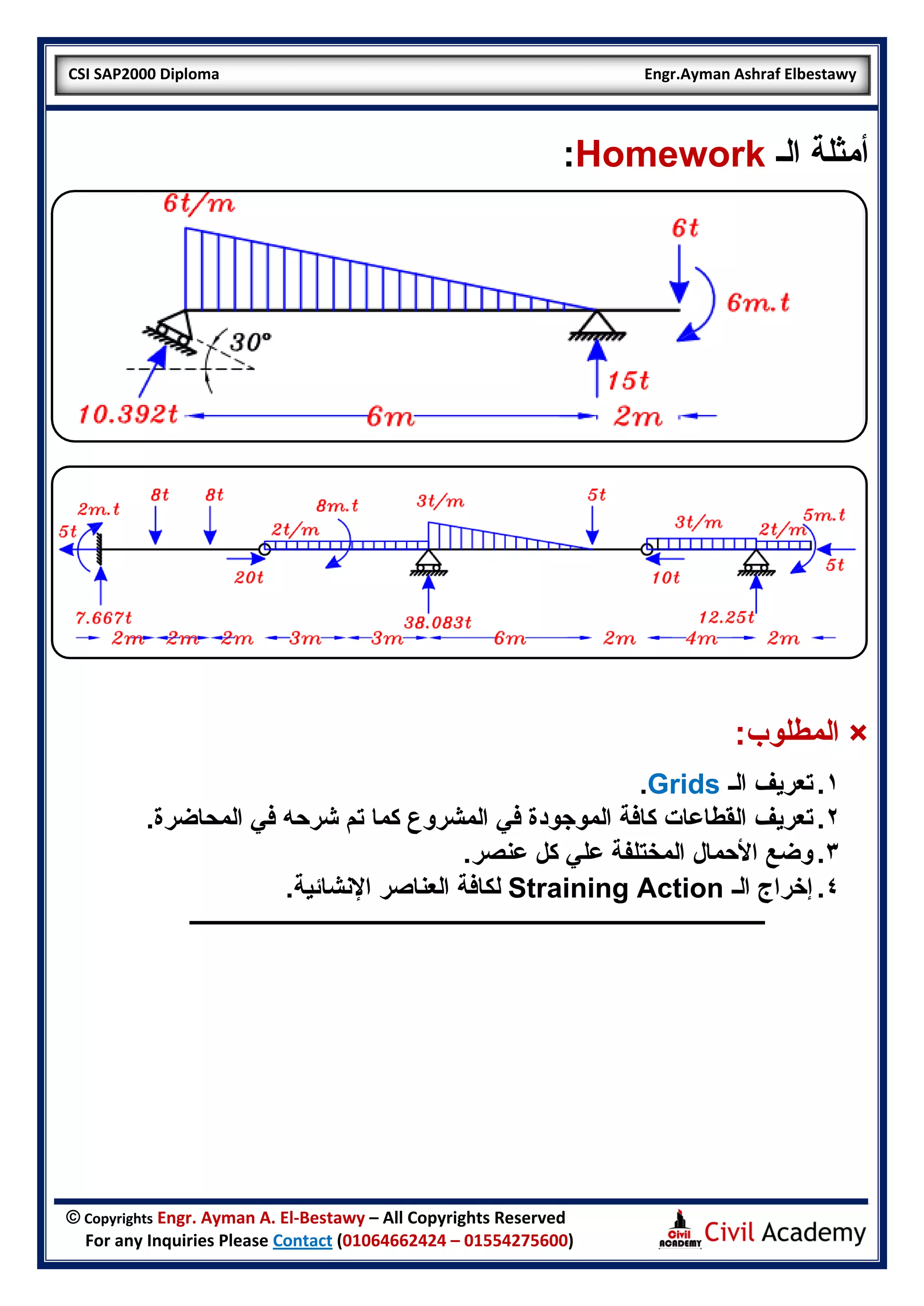 CSI SAP2000 Diploma | PDF