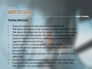 Development of Civil Aircraft and Systems, ARP-4754A Training and ...