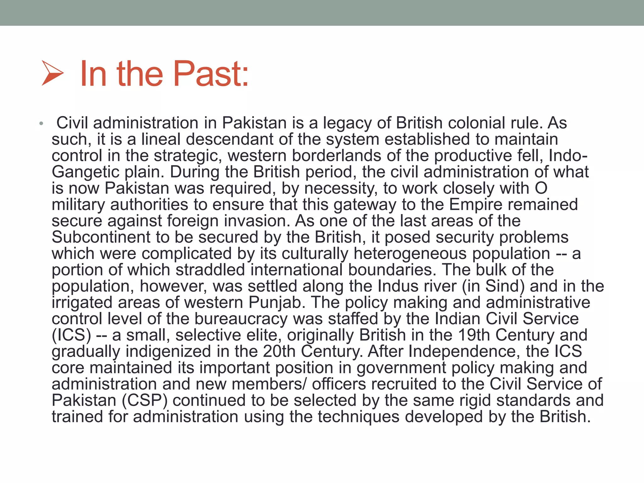Civil and military bureacracy. | PPTX