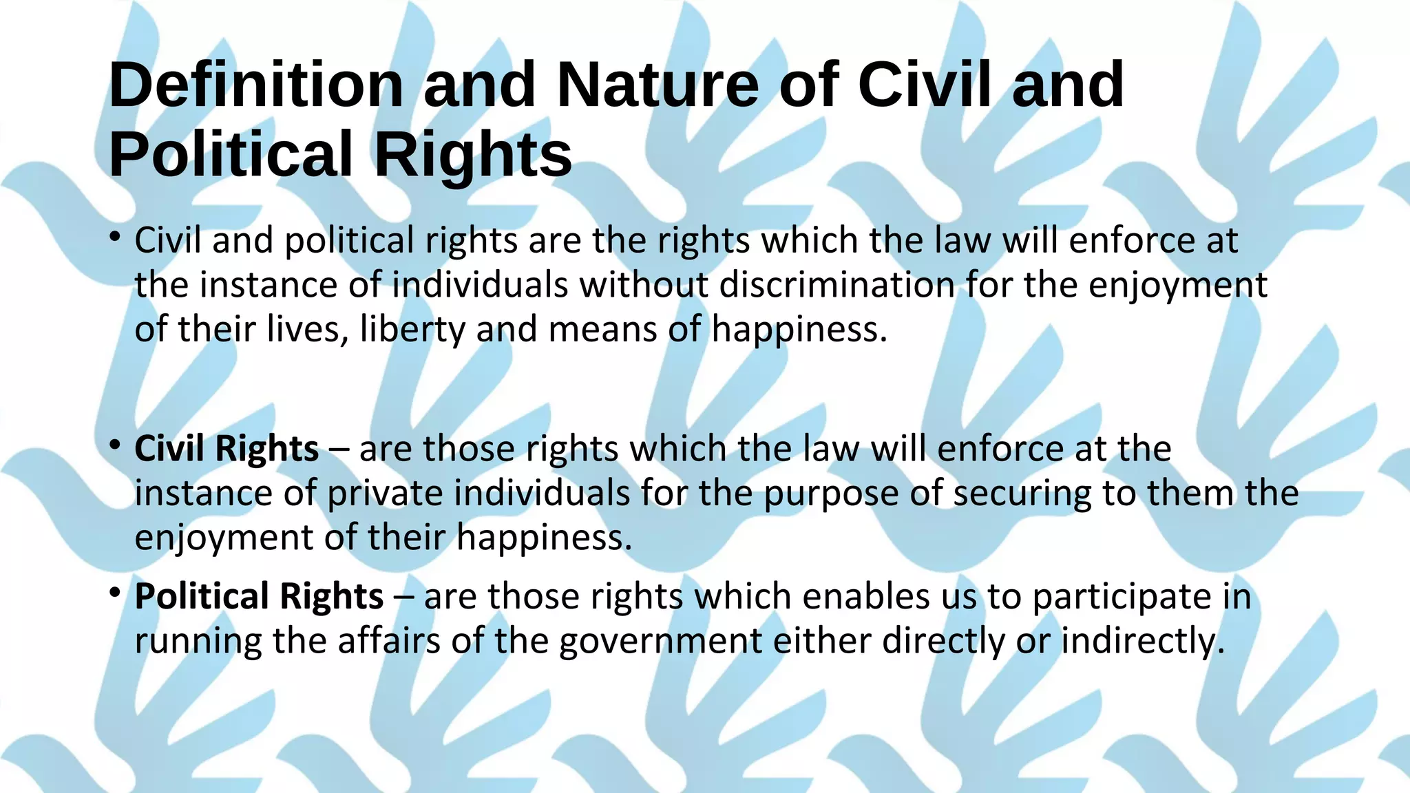 Civil and Political Rights | PPT