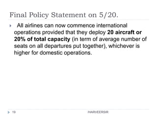 Civil aviation policy | PPTX | Air Travel | Travel Type