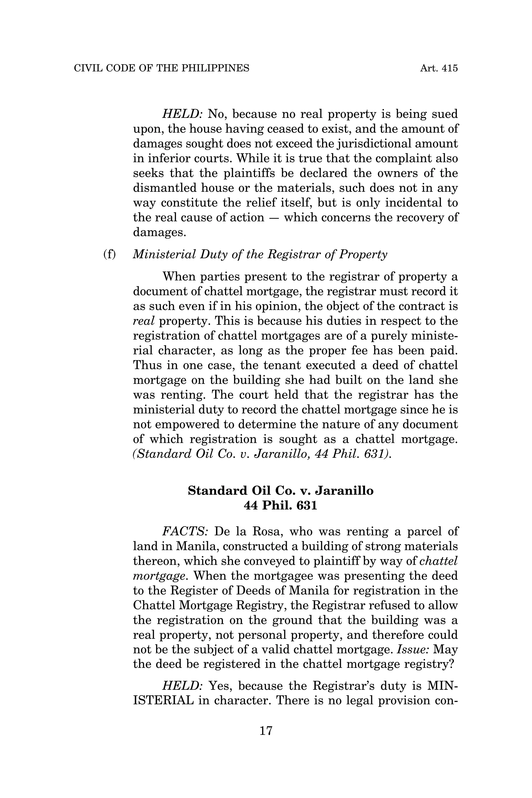 Civil Code of the Philippines Volume II (Property) | PDF