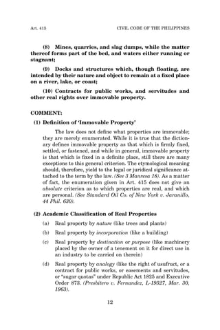 Civil Code of the Philippines Volume II (Property) | PDF