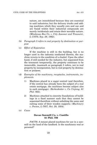 Civil Code of the Philippines Volume II (Property) | PDF