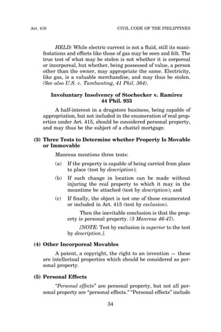 Civil Code of the Philippines Volume II (Property) | PDF