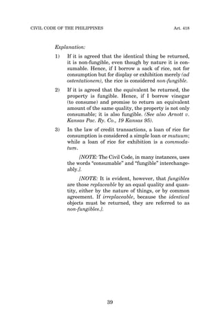 Civil Code of the Philippines Volume II (Property) | PDF