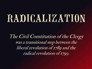 Civil Constitution of the Clergy | PPT