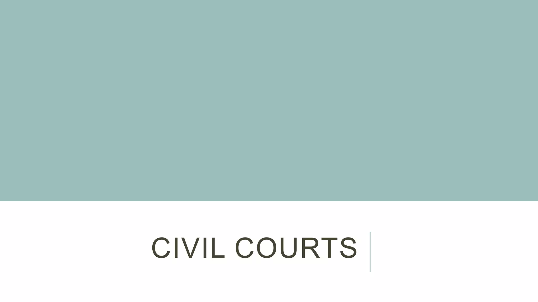 Civil courts and track system | PPTX
