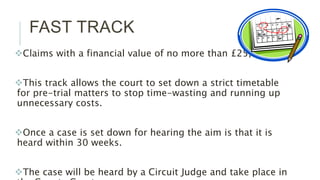 Civil courts and track system | PPTX