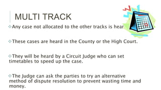 Civil courts and track system | PPTX
