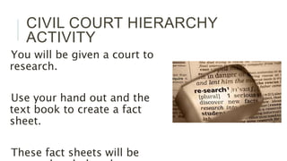 Civil courts and track system | PPTX