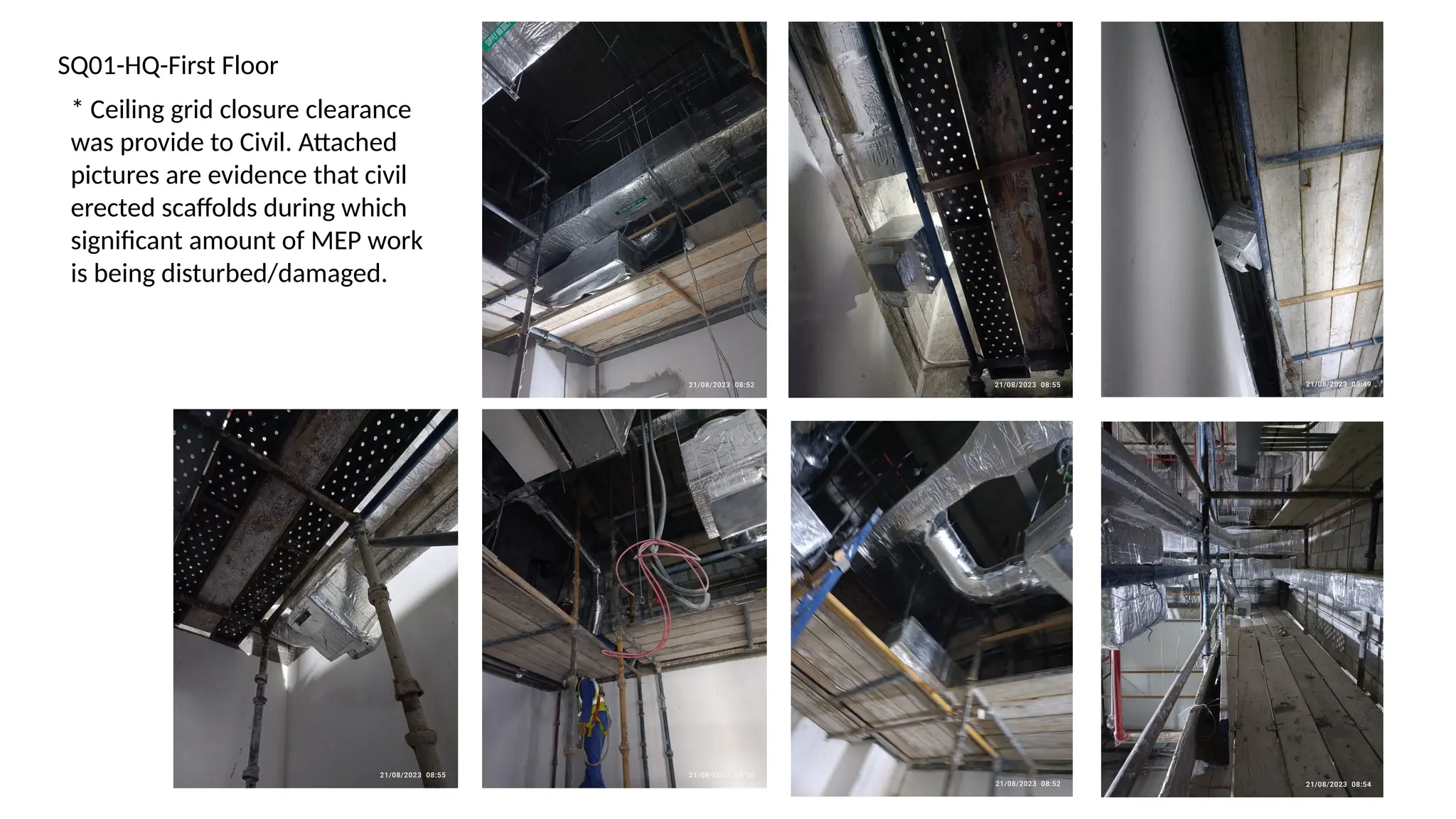 Civil damages to MEP services after grid closure clearance.pptx