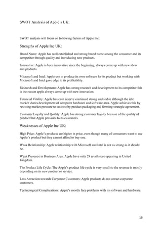 Apple Inc Managment Report | PDF | Operating Systems | Computer ...