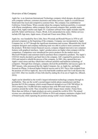 Apple Inc Managment Report | PDF | Operating Systems | Computer ...