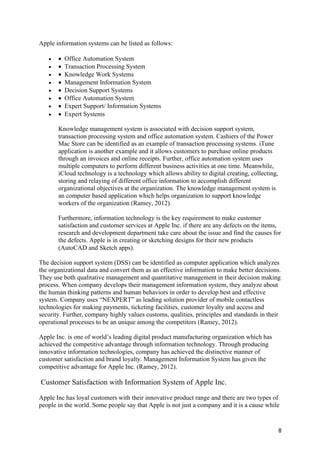 Apple Inc Managment Report | PDF | Operating Systems | Computer ...