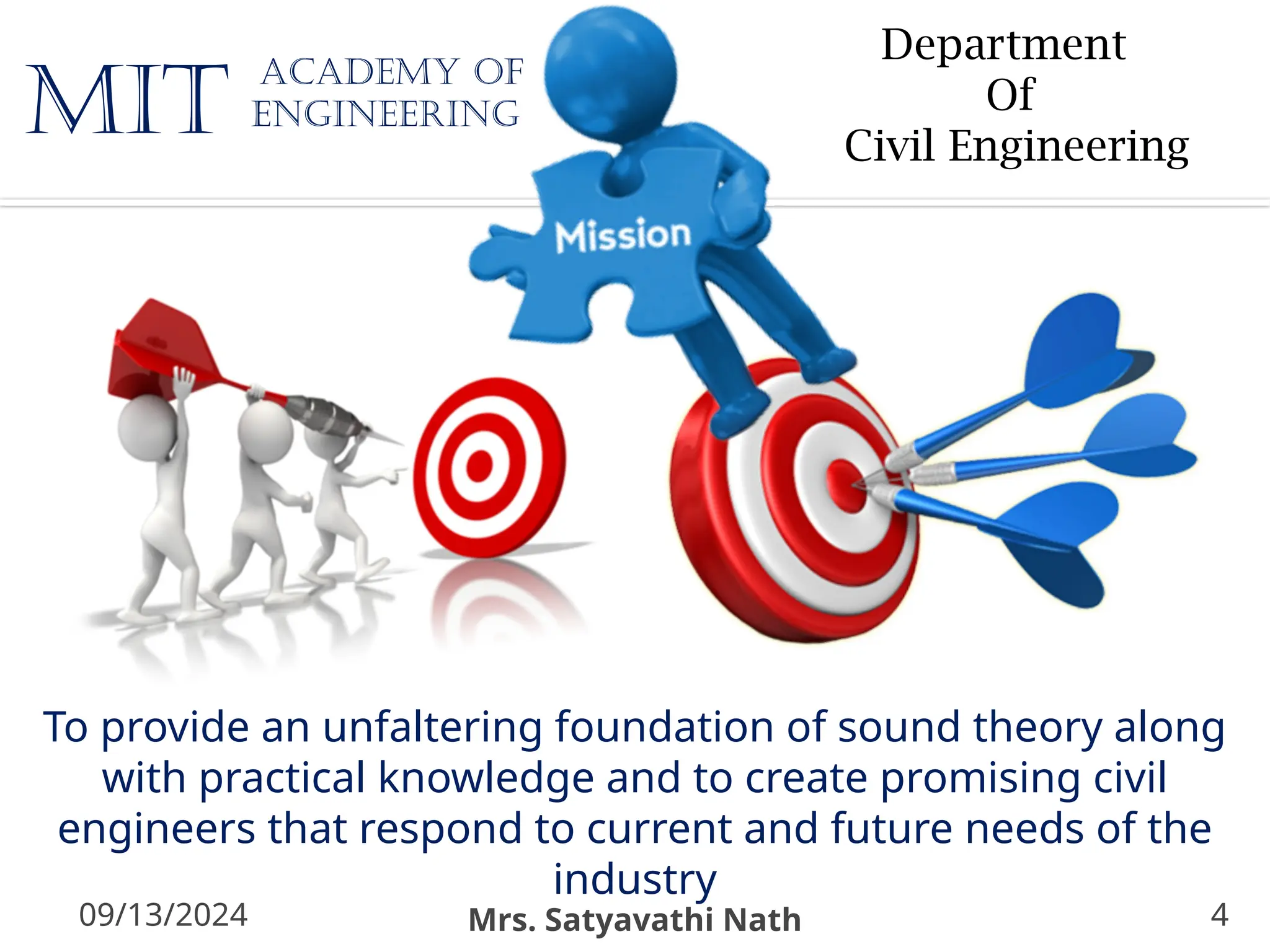 Format of Departmental presentation Civil Engineering | PPT