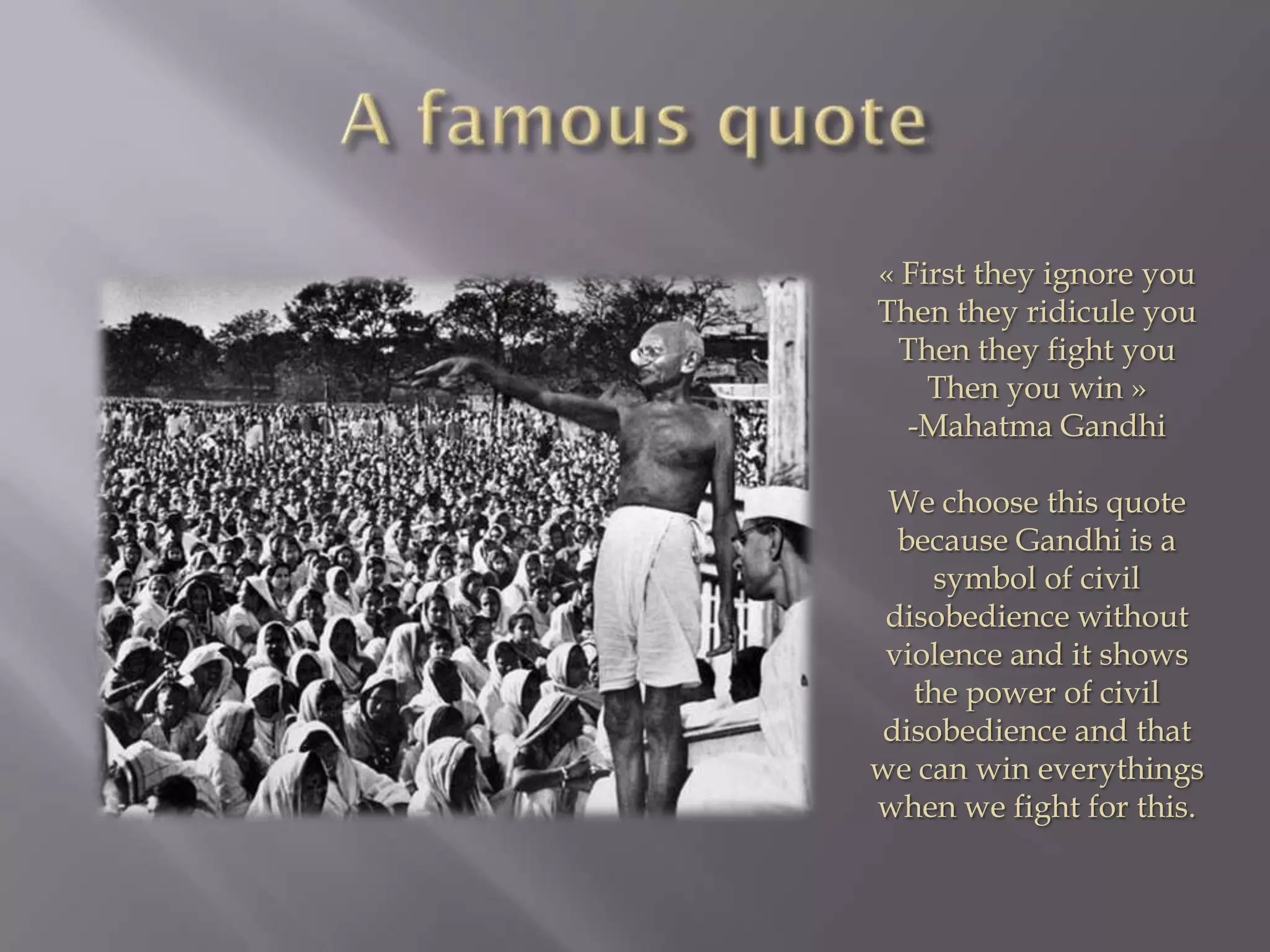 Civil desobedience | PPT