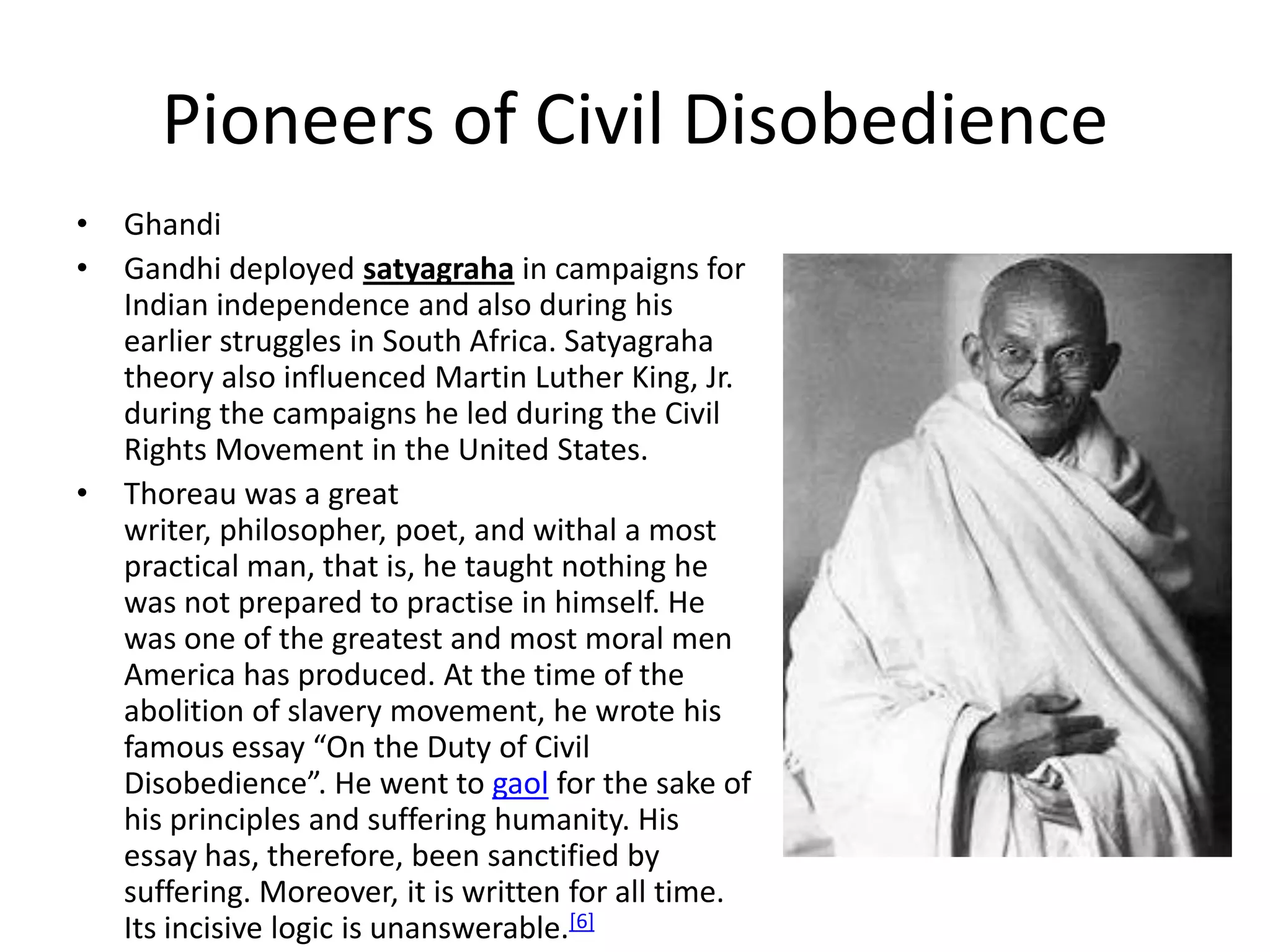 Civil Disobedience | PPTX
