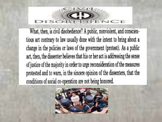 Civil Disobedience | PPT