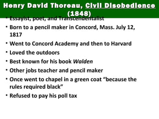 Civil disobedience | PPT