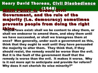 Civil disobedience | PPT