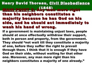 Civil disobedience | PPT