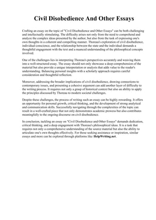 Civil Disobedience And Other Essays.pdf