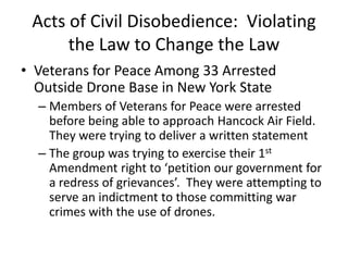 Civil disobedience cja 324 | PPT