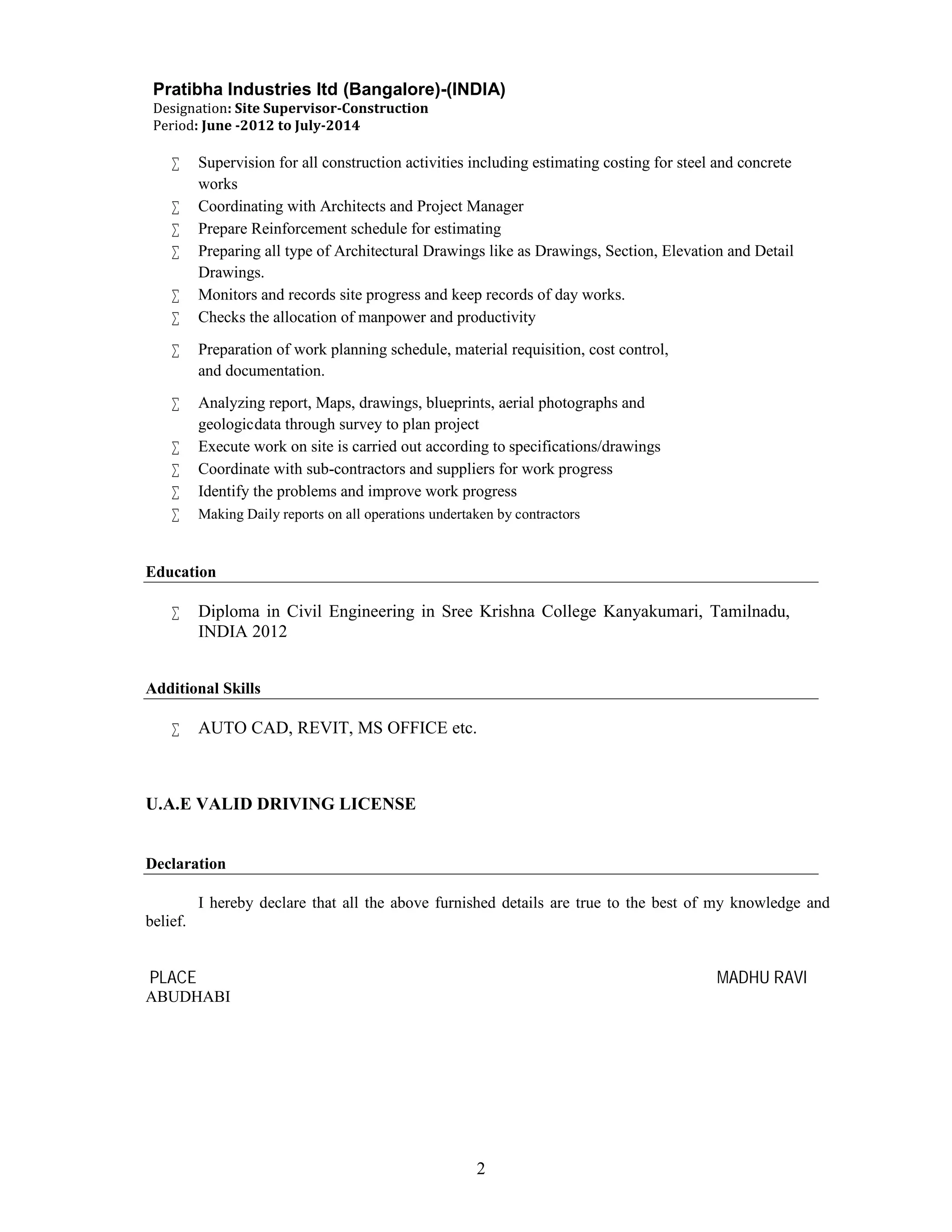 Civil engineer | PDF