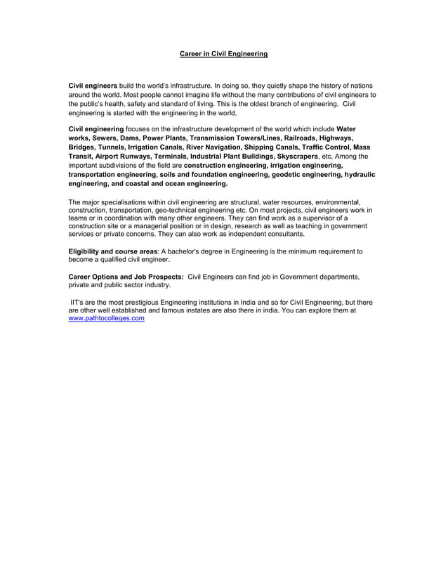 Civil Engineering | PDF