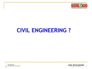 Careers in Civil engineering | PPT | Civil Engineering Industry ...