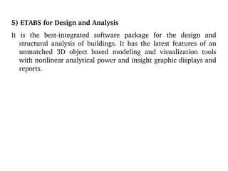 Best 5 software for civil engineering | PPT