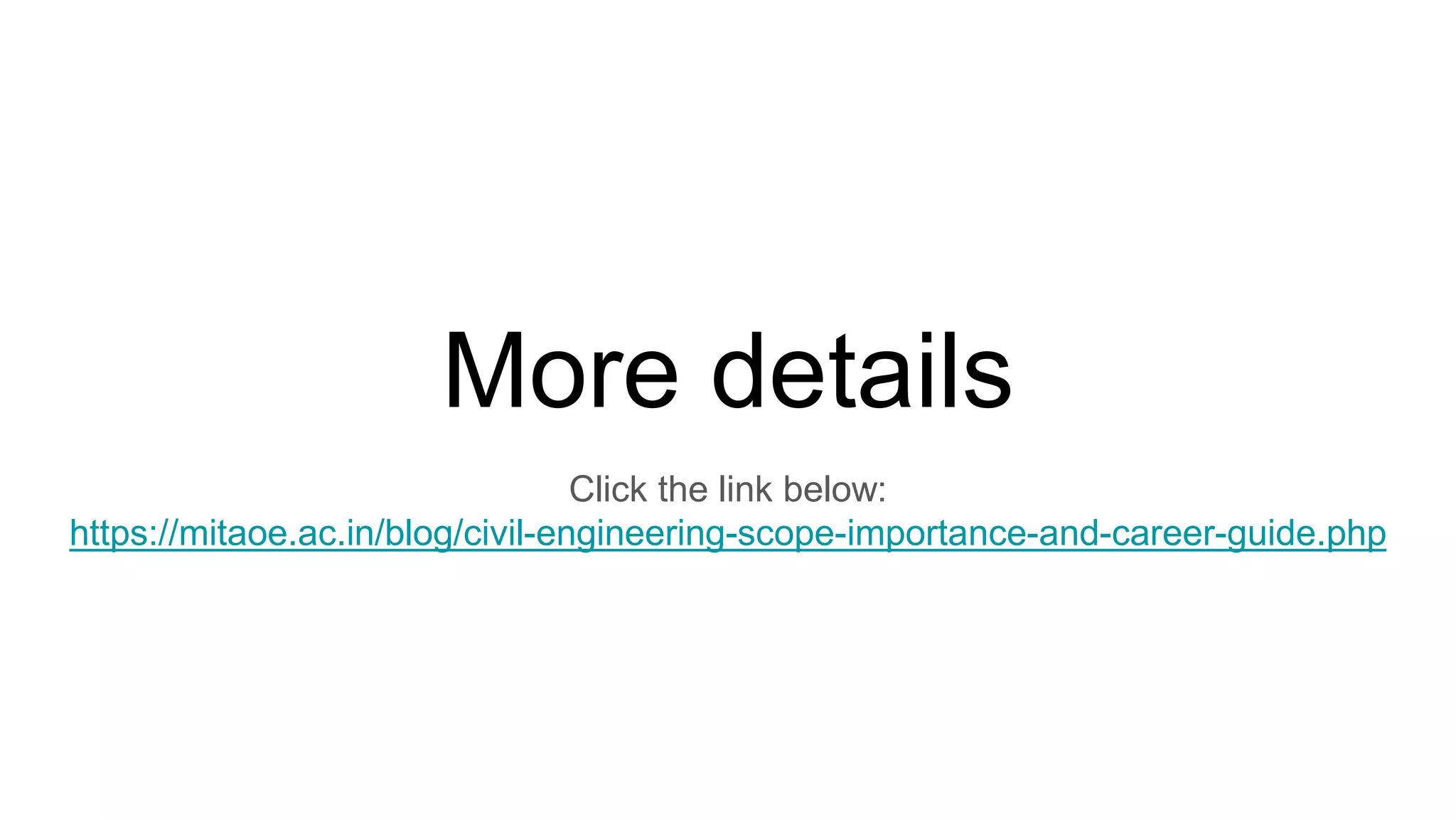 Is civil engineering a good future?| MIT AOE | PPT