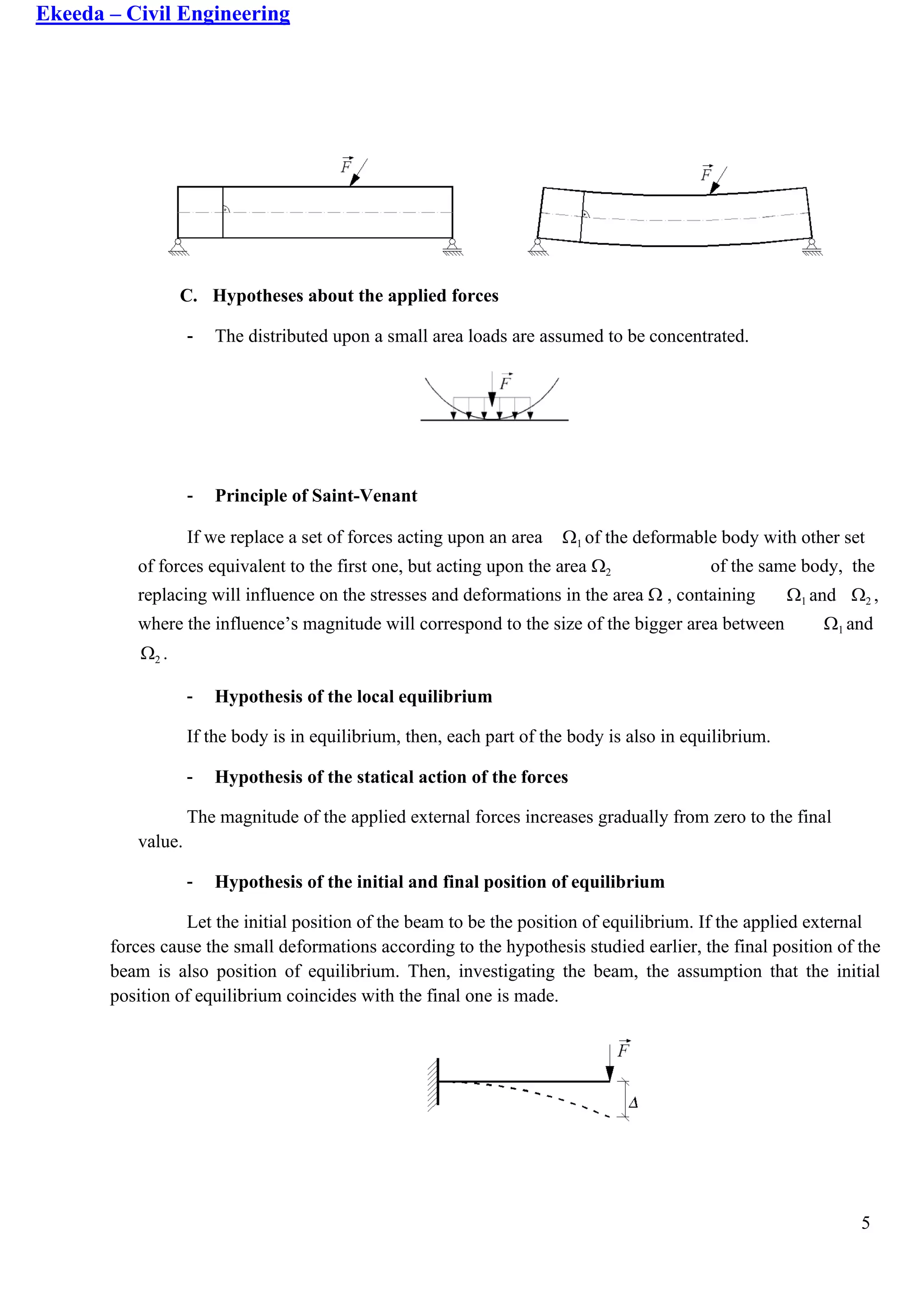 Civil engineering - strength of materials | PDF
