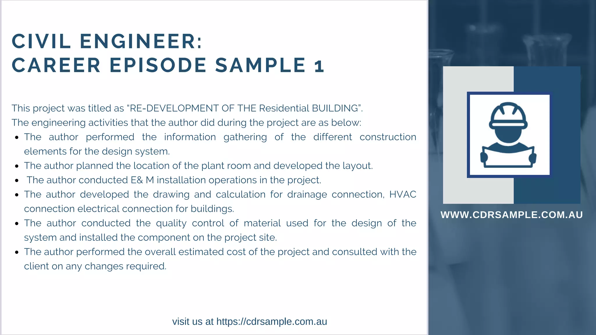 Civil engineering CDR Sample For Engineers | PDF