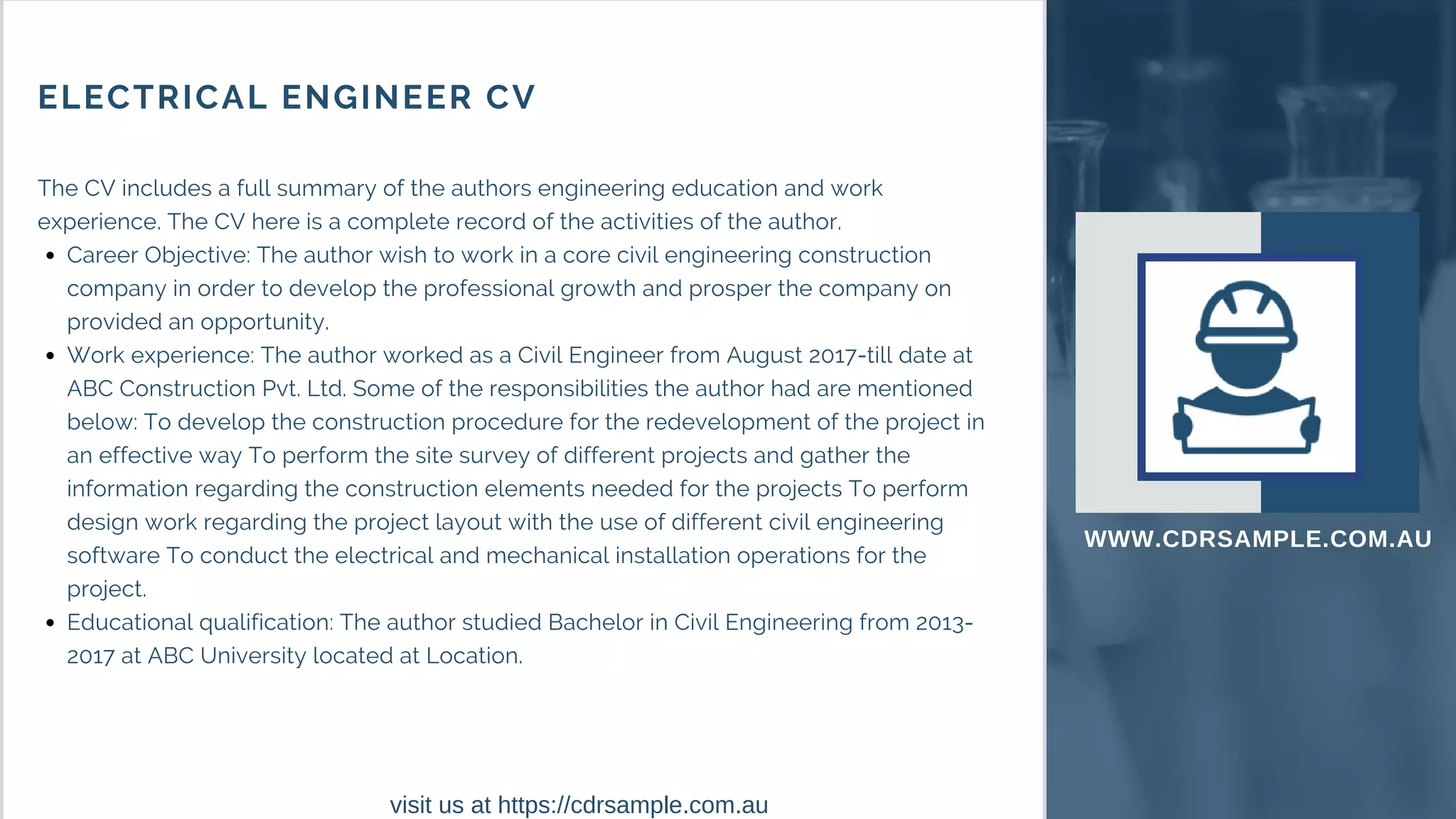 Civil engineering CDR Sample For Engineers | PDF