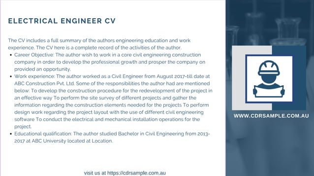 Civil engineering CDR Sample For Engineers | PPT