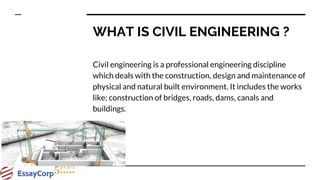 Civil Engineering Assignment Help | PPT
