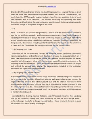 Civil Engineering CDR Sample (ANZSCO Code: 233211) | PDF